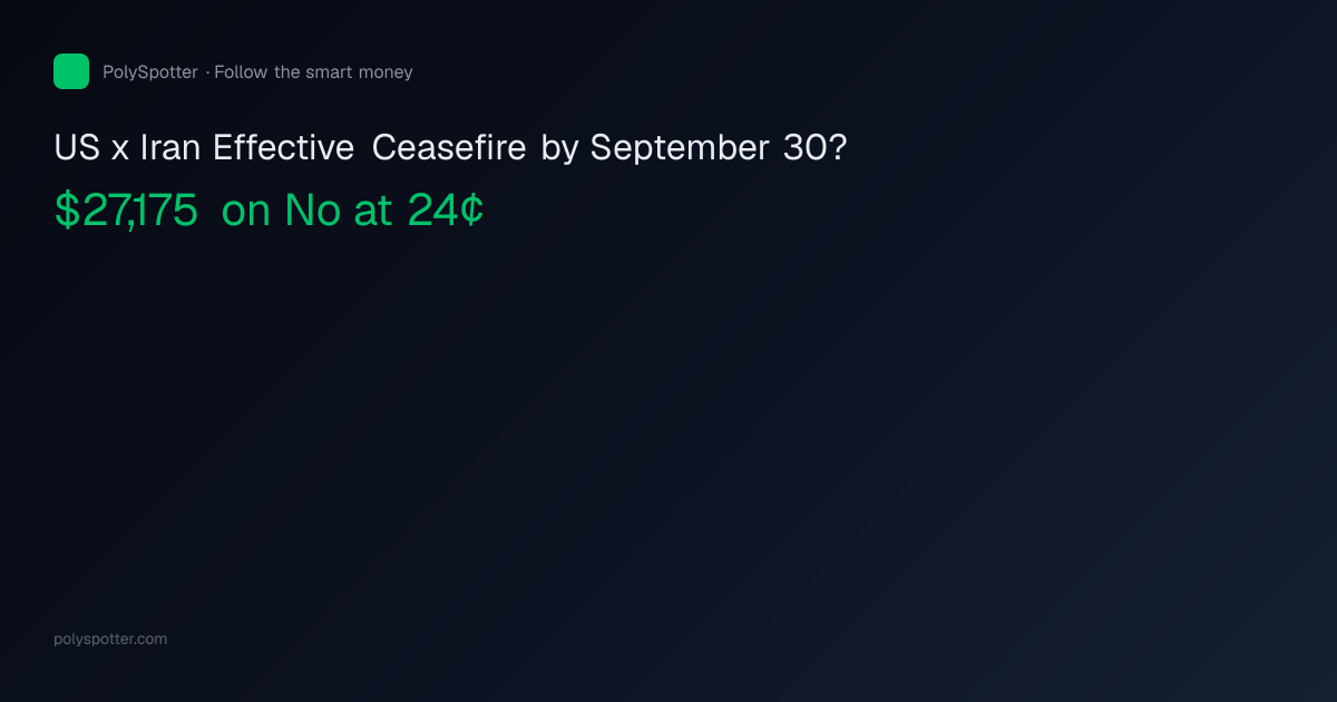 Us Iran Ceasefire Prediction Market Odds Polyspotter